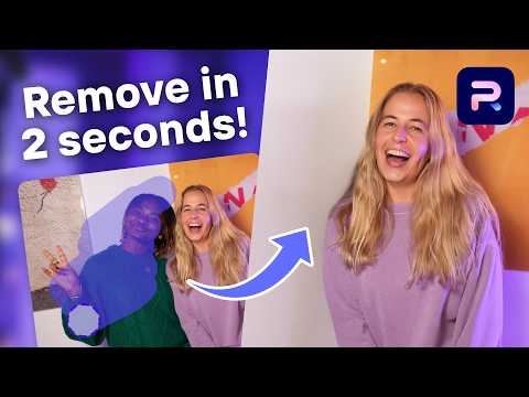 How to remove people from photos in 2 seconds! I Photoroom Editing Tutorial