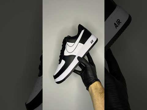Nike Air Force 1 Low '07 White Swoosh Panda DV0788-001 - @sneakersadm - #shorts #nike #airforce1