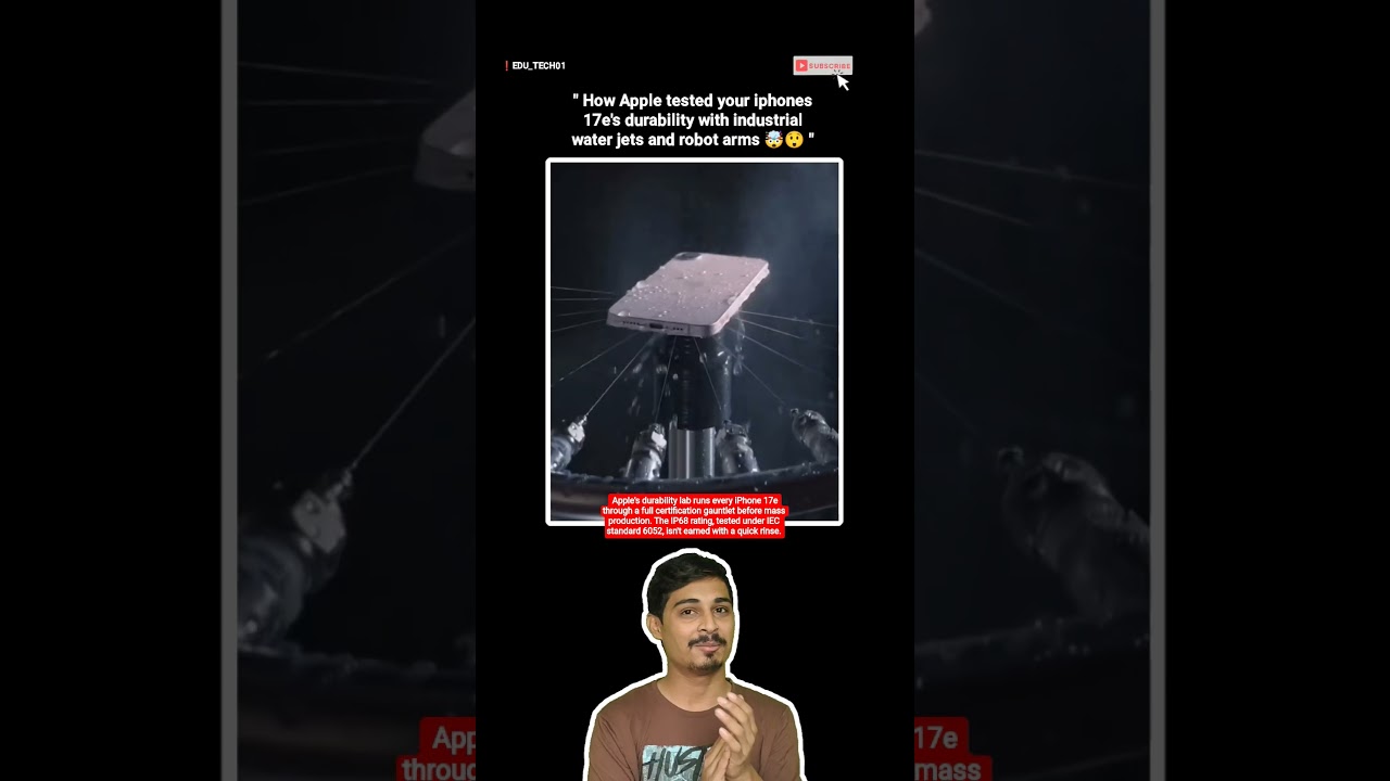 The iPhone sitting in your pocket has already been drowned by industrial water jets