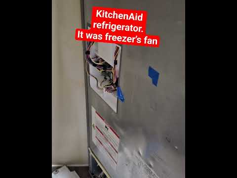 KitchenAid refrigerator repair. Problem: not turn on. It was a freezer's fan malfunction.
