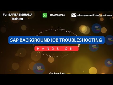 How to check long running jobs in SAP | SAP Basis Hands-on | SAP BASIS | HANA |ODIAENGINEER