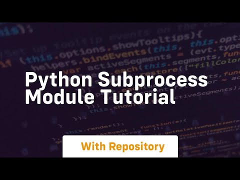 python subprocess module tutorial