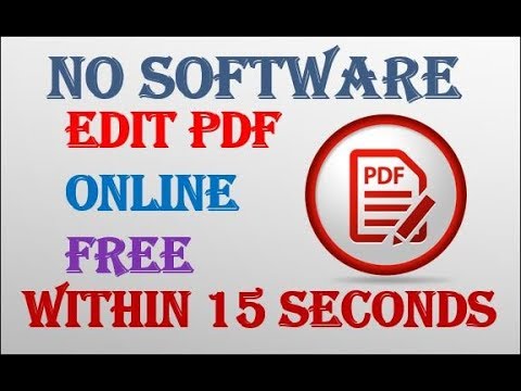 How To Edit PDF Files Online For Free Without Any Software( Android Suppotable) ! SEO Company!