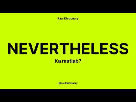 nevertheless Meaning in Hindi |Meaning of nevertheless nevertheless ka matlab? nevertheless क्या है?