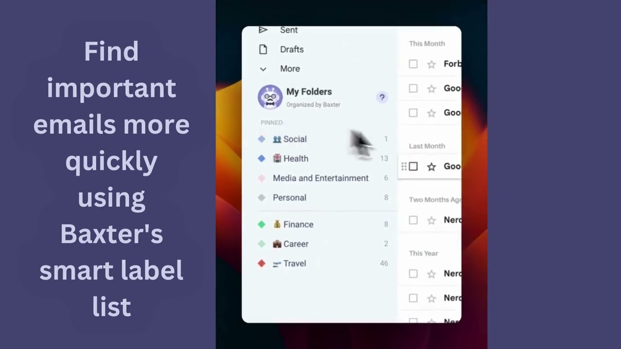 Baxter - How to Organize your Email