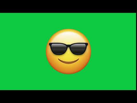 Sun Glasses Emoji Green Screen Footage Royalty Free Download Stock Video 2019