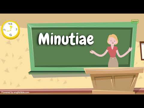 How to Pronounce Minutiae | Minutiae Pronunciation