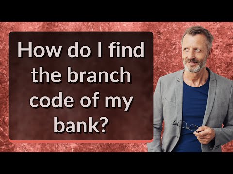 How do I find the branch code of my bank?