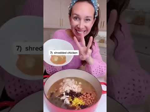 *7 Can* Soup Recipe! Best last minute easy dinner!! #momhacks #trending #viral #momlife #recipe