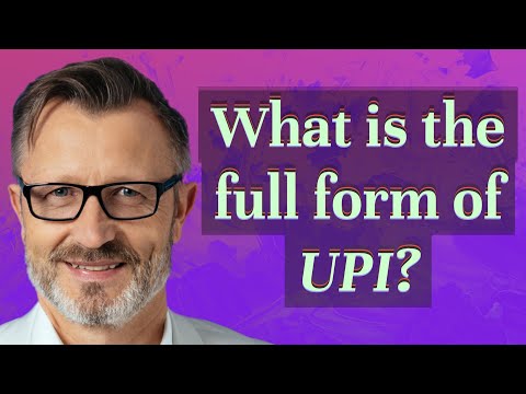What is the full form of UPI?