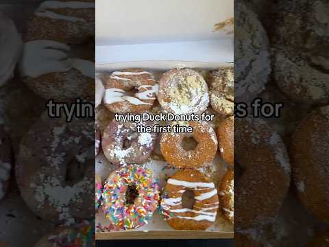 Duck Donuts taste test #donuts #donutshop #duckdonuts #tastetest #foodreview #foodie #donutday