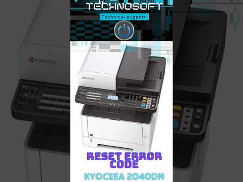 How to reset Kyocera ecosys M2040DN printer error code