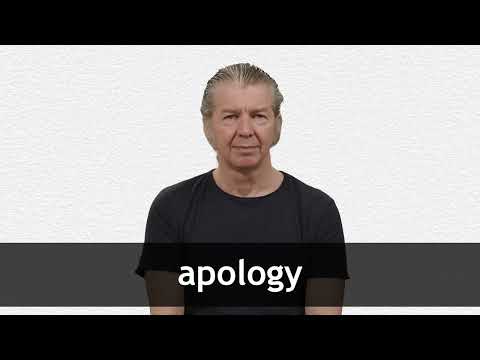 APOLOGY definition and meaning | Collins English Dictionary