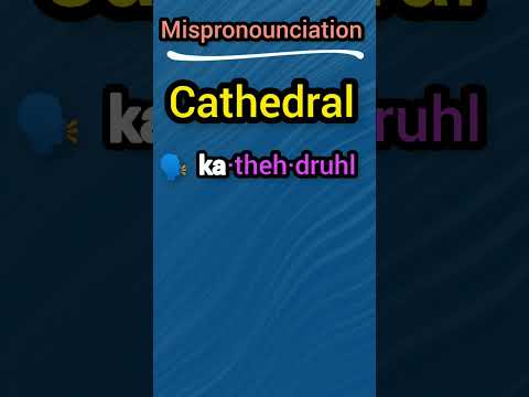 Cathedral Pronounciation 👈 #learnenglish