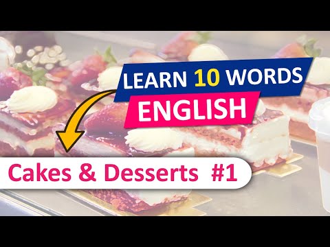 Learn 10 Cakes and Desserts Names in English (Part 1)