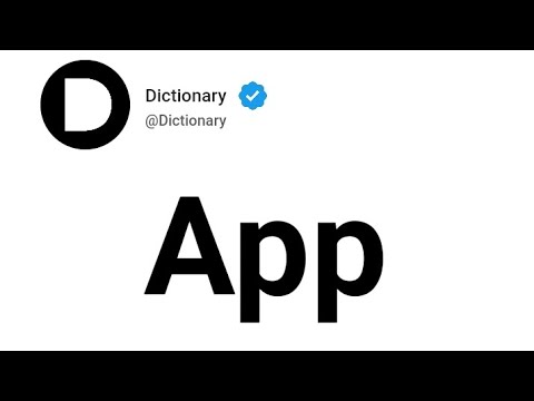 App Meaning In English