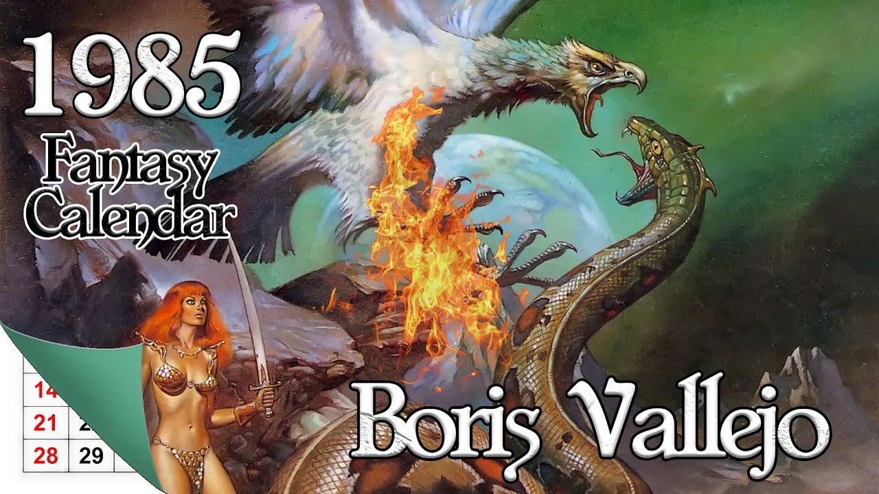 Boris Vallejo's 1985 Fantasy Calendar