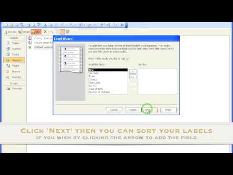 Creating address labels