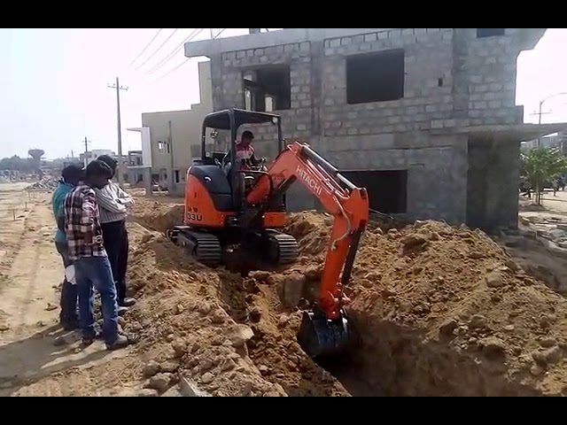 Poclain Machine - 1 Ton Mini Poclain Excavator Rental Services Service ...