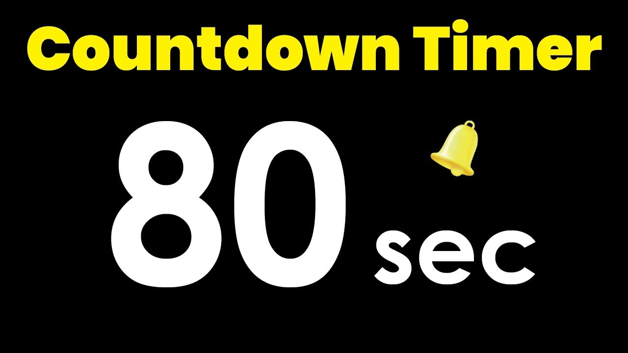 80 second Countdown Timer with Alarm #timerstore #80s #countdown