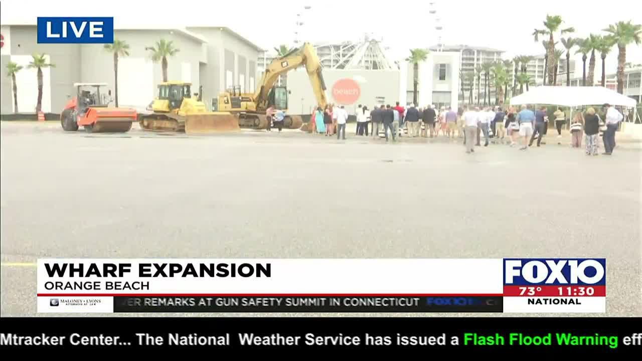 Wharf expansion in Orange Beach