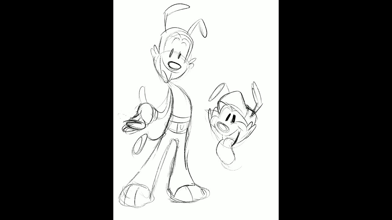 Rangy style Animaniacs quick drawing