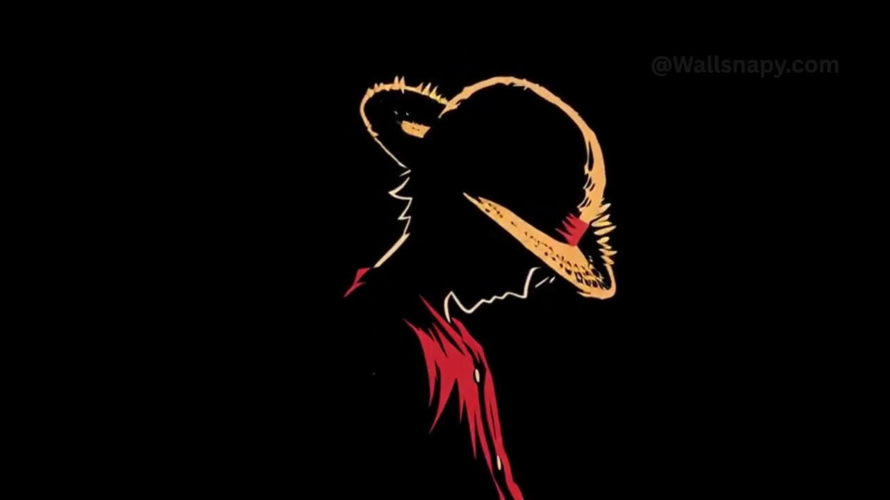 Monkey D. Luffy Black BG PC Live Wallpaper 4K | One Piece Aesthetic Loop | Free Download