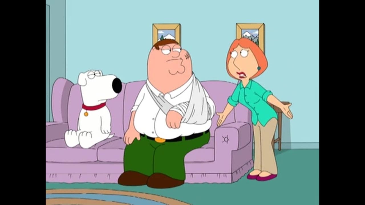 Family Guy - Lois chastises Peter for causing Brian's condition