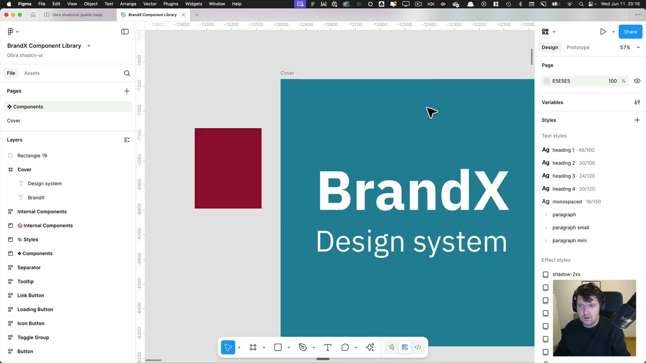 Getting started with your design system in Figma using the Obra shadcn/ui kit