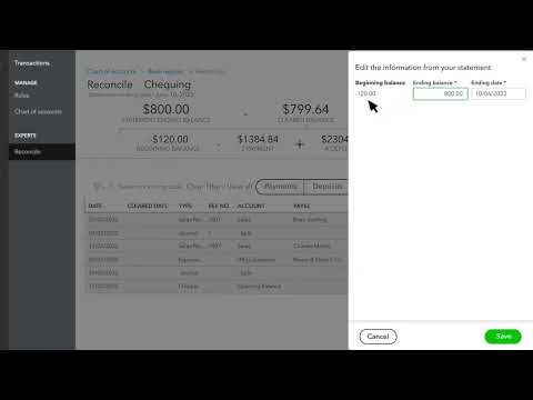 How to Reconcile Accounts in QuickBooks Online