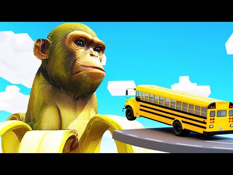 Cars vs CHIMPANZINI BANANINI (Italian Brainrot) | Teardown