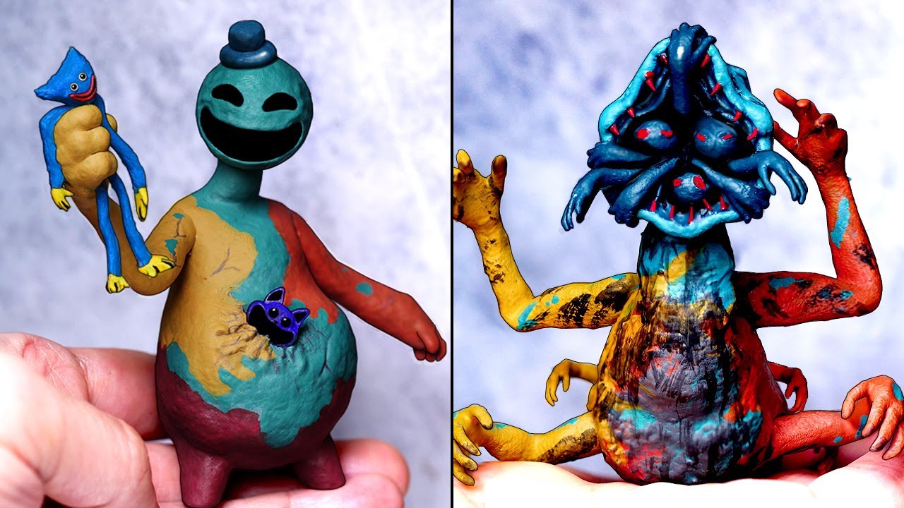 Making Poppy Playtime 4 - Doey the Doughman Final Form Sculptures Timelapse