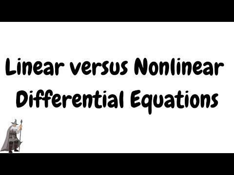 Linear versus Nonlinear Differential Equations