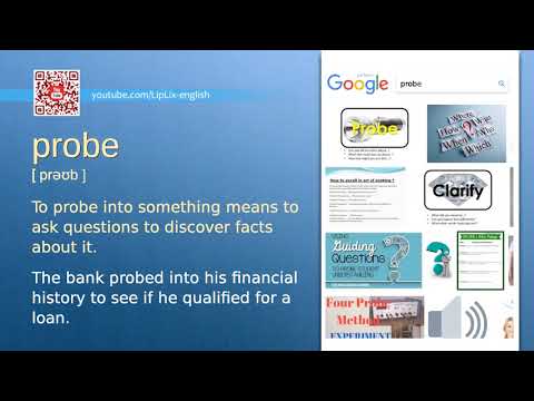 Probe : C1 level english vocabulary lesson, www.LipLix.com