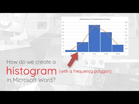 Membuat histogram dan poligon frekuensi di Microsoft Word
