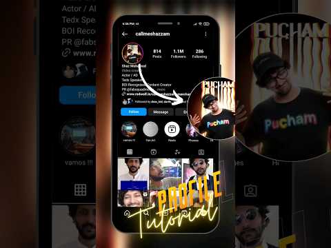 @CallMeShazzamTECH Instagram Profile Tutorial | Trending Instagram Dp
