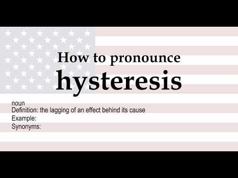 How to pronounce 'hysteresis' + meaning
