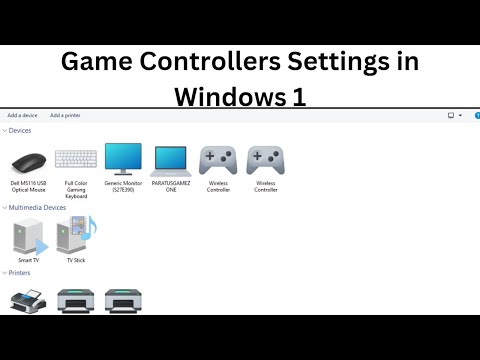 How to reach your gaming controller settings in Windows 11