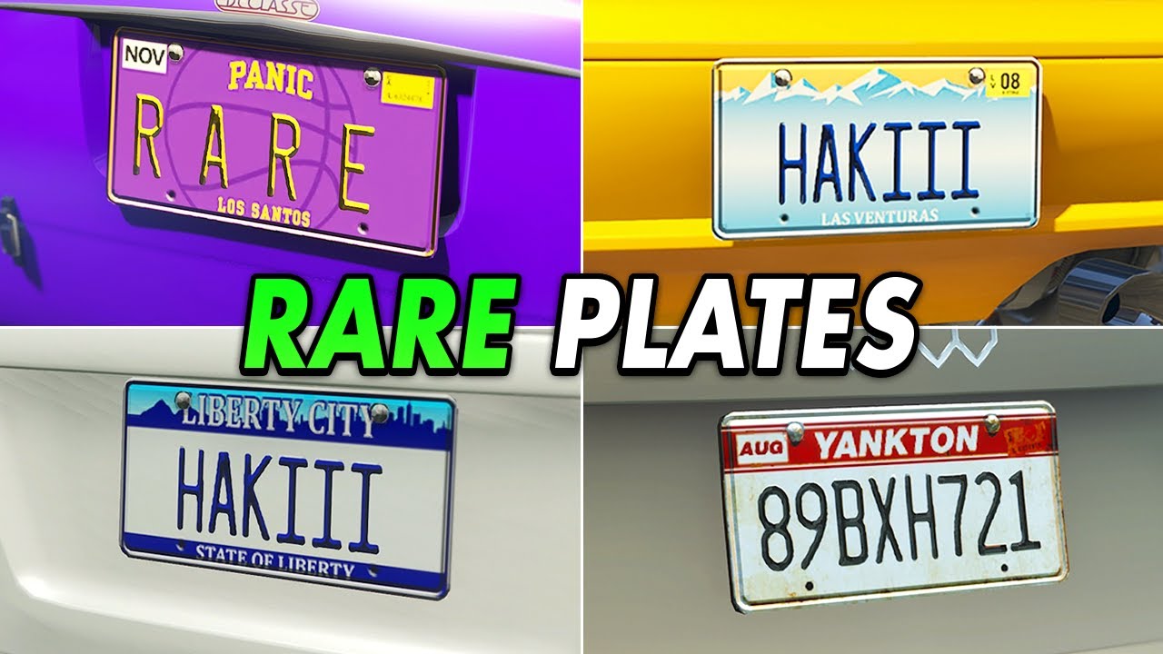 Most RARE GTA Online License Plates & How To Get Them!