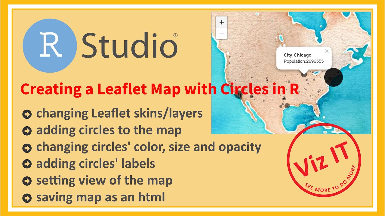 Data Visualization  | Geo-spatial | Creating Leaflet Map with Circles in R