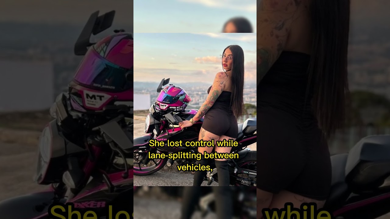 La popular influencer 'Bikergirl' muere al caer bajo las ruedas de un camión tras perder sus gafas
