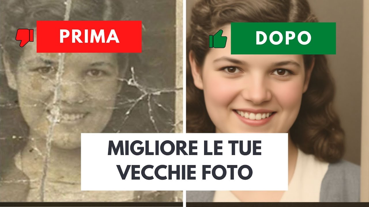 Restaurare Foto Vecchie con l'AI (GRATIS e Facile) | Guida Completa 2025