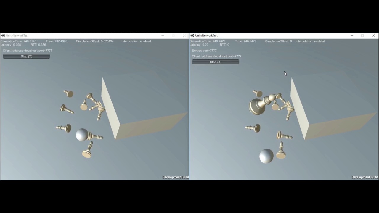 Movement synchronization with interpolation