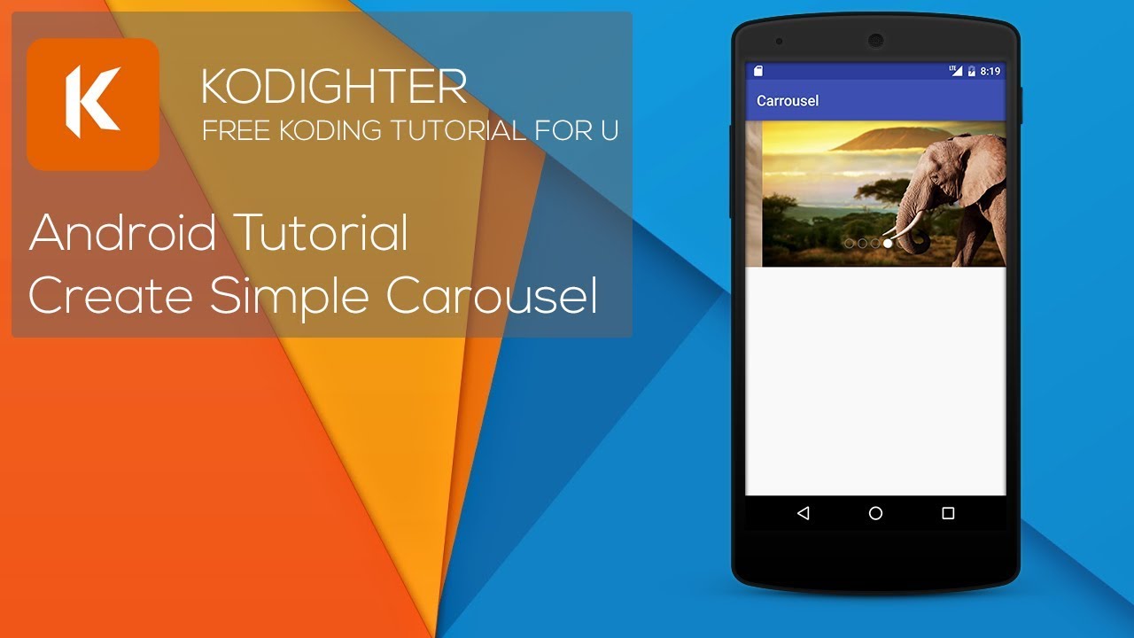 Android Studio Tutorial - Create Simple Carousel