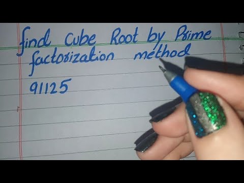 Find Cube Root by Prime Factorization Method in Urdu, Cube Root of 91125