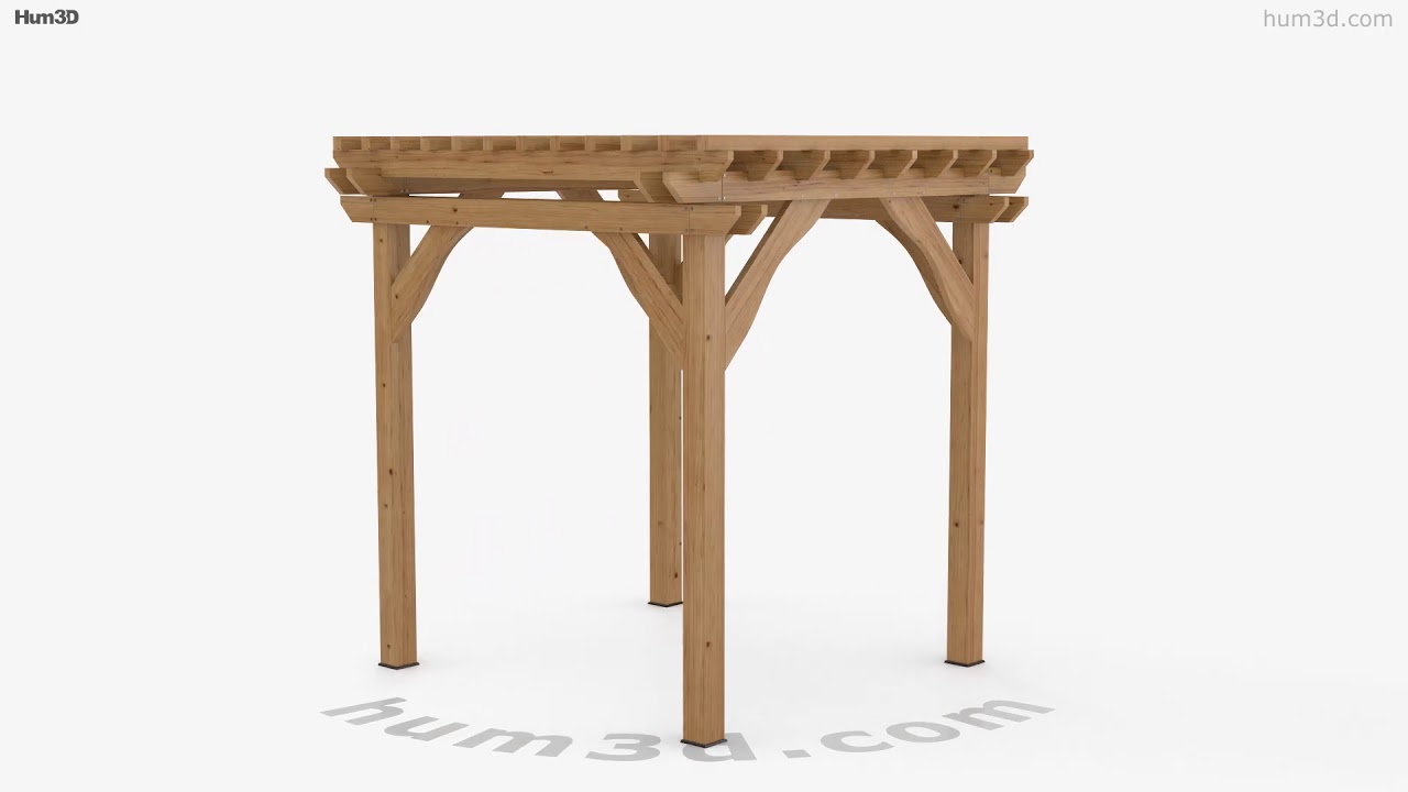 Pergola 3D model by 3DModels.org
