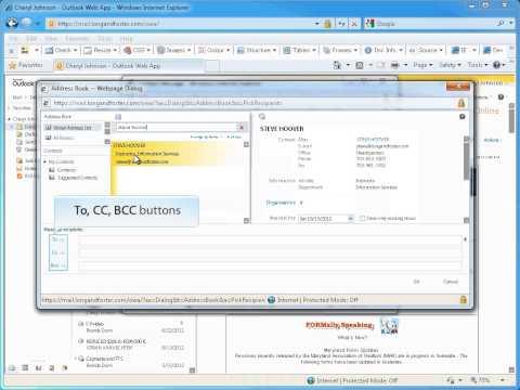 Outlook Web App - How to Send an Email