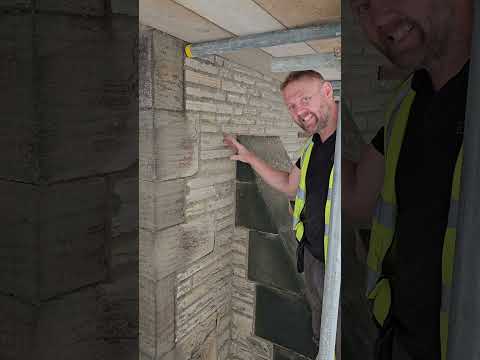 Stone Decay Explained on Damp Masonry Stone Wall