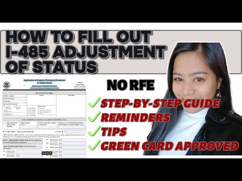 HOW TO FILL OUT I-485 ADJUSTMENT OF STATUS/ IMPORTANT REMINDER & TIPS #fyp #aos #pinayinamerika #k1