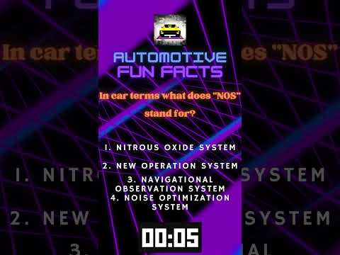 In car terms what does "NOS" stand for? #automotivetrivia